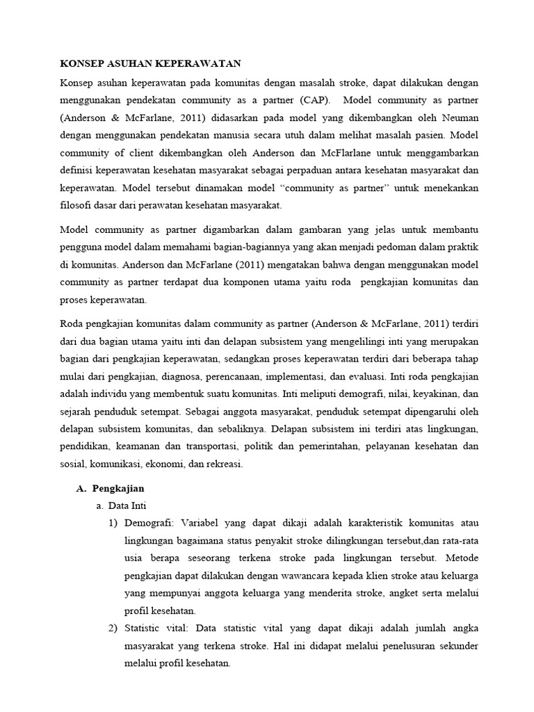 Konsep Askep Stroke (Cap) | PDF