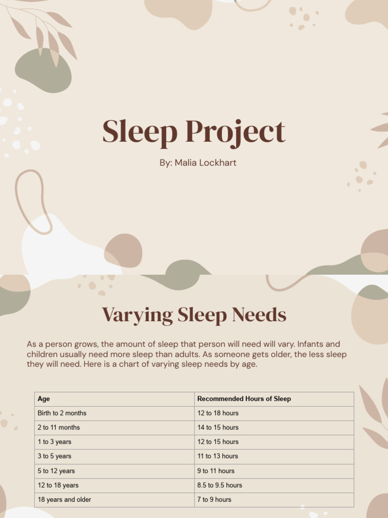 Sleep Project | PDF | Sleep | Sleep Deprivation