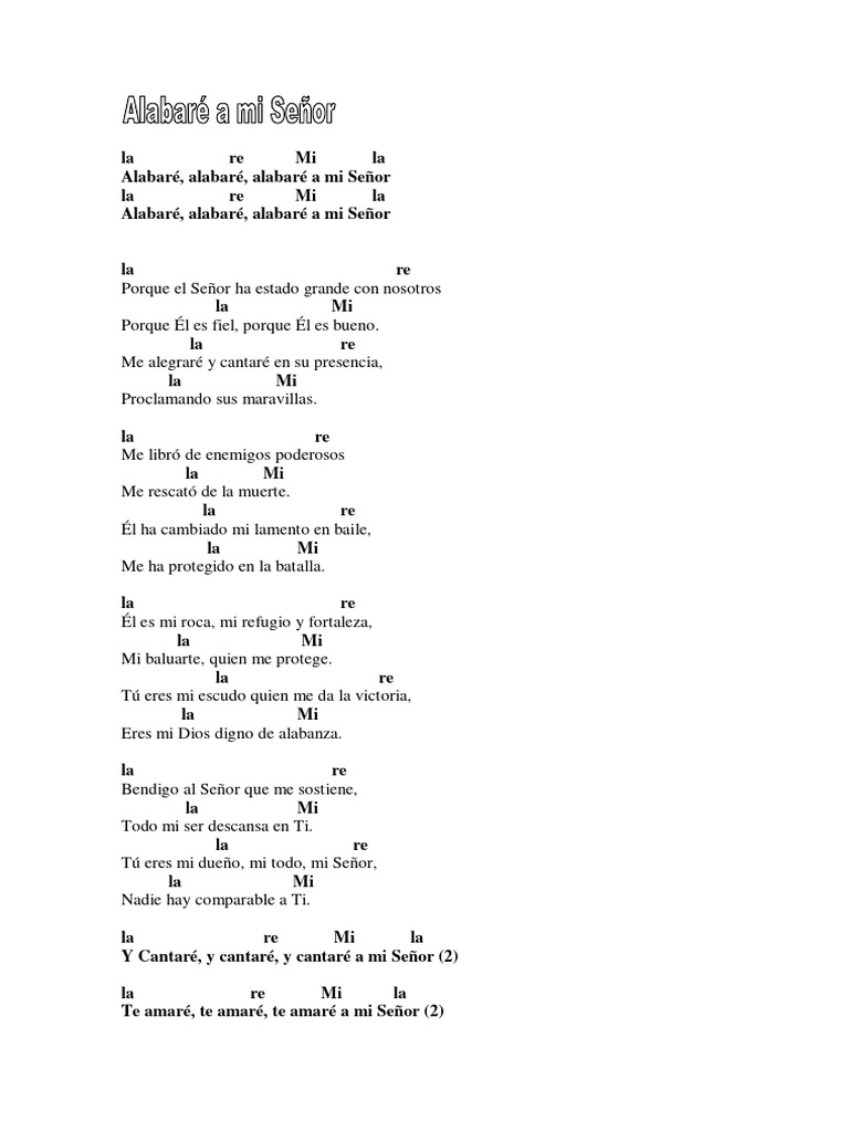 Alabanza y Gratitud al Señor | PDF