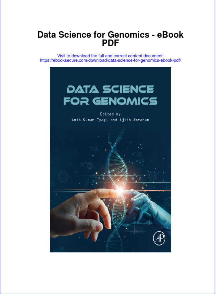 Dwnload Full Data Science For Genomics PDF | PDF | Forecasting | Smart Grid Dwnload Full Data Science For Genomics PDF | PDF | Forecasting | Smart Grid