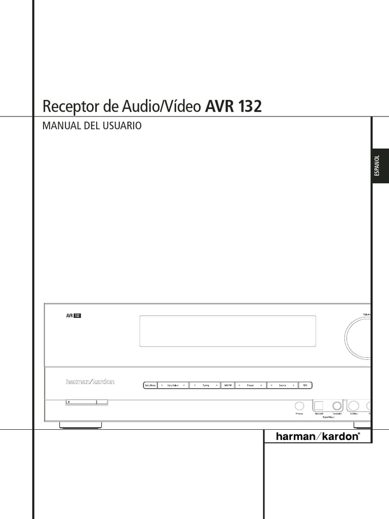 Owner Manual - AVR 132 (Spanish) | PDF | Altoparlante | Control remoto