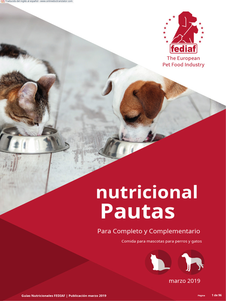 2019 FEDIAF Nutritional Guidelines - En.es | PDF | Nutrición | Dieta y ...