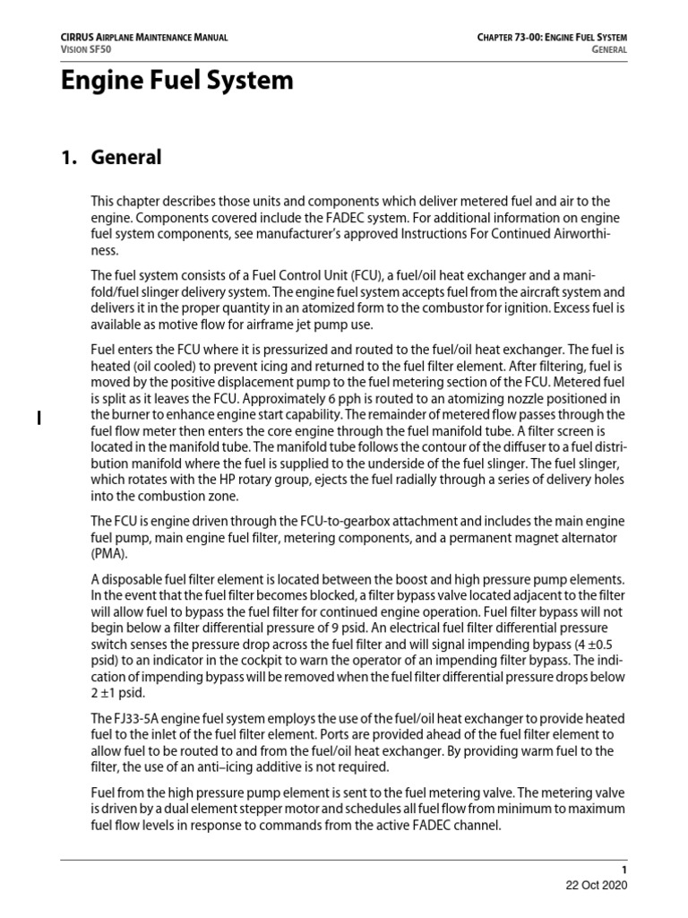 Engine Fuel System: 1. General | PDF | Pump | Engines