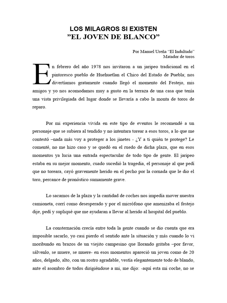 Los Milagros Si Existen | PDF