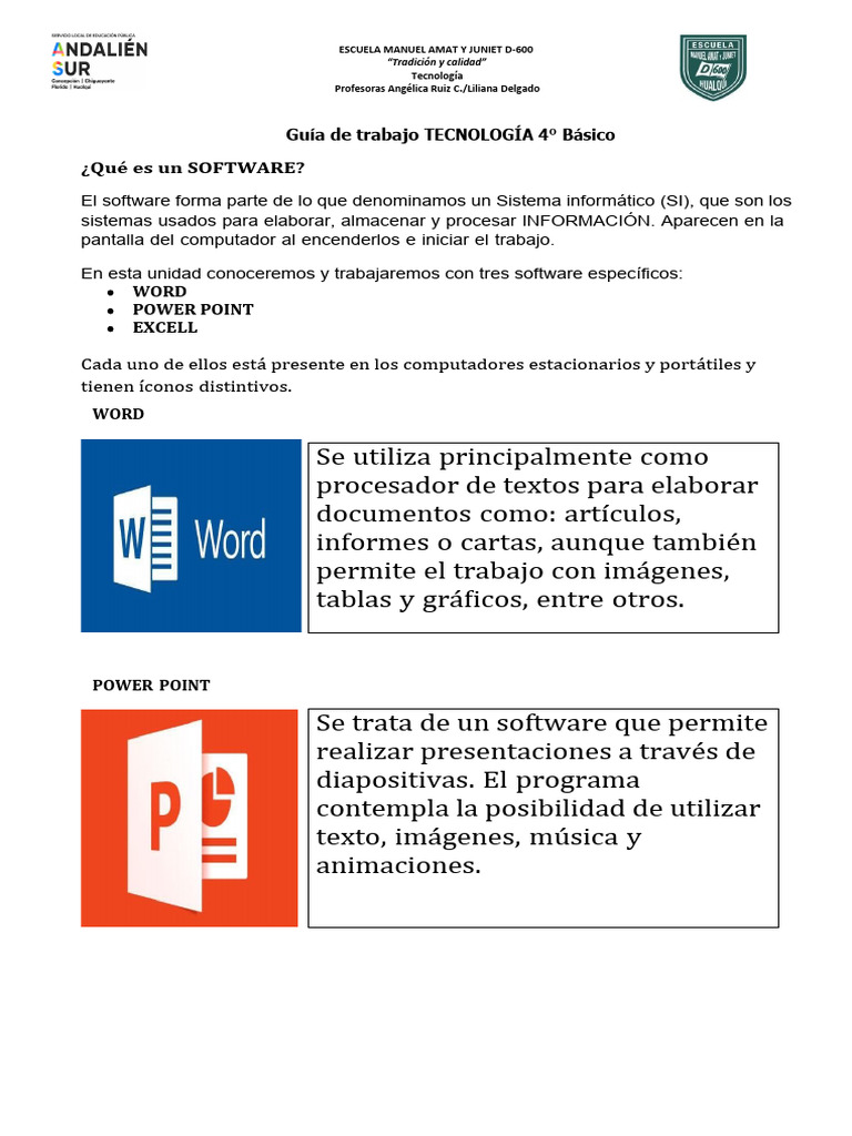 GUIA DE ESTUDIO DE WORD - PPT Y EXCEL | PDF | Microsoft PowerPoint | Software