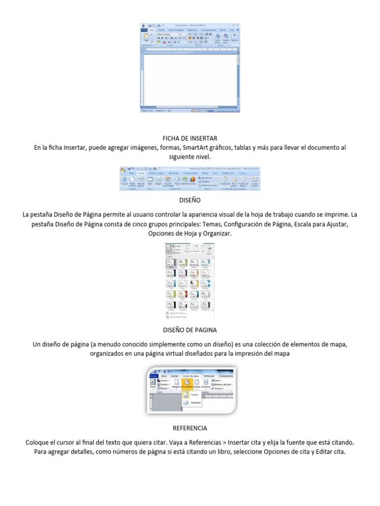 Ficha de Insertar Word | PDF | Arte