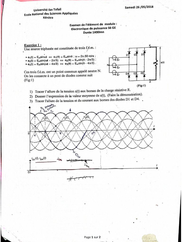 Electronique De puissance CC 2018 | PDF