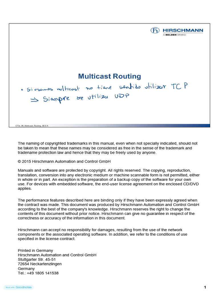 CT3e 06 Multicast Routing 16x9 | PDF | Multicast | Routing