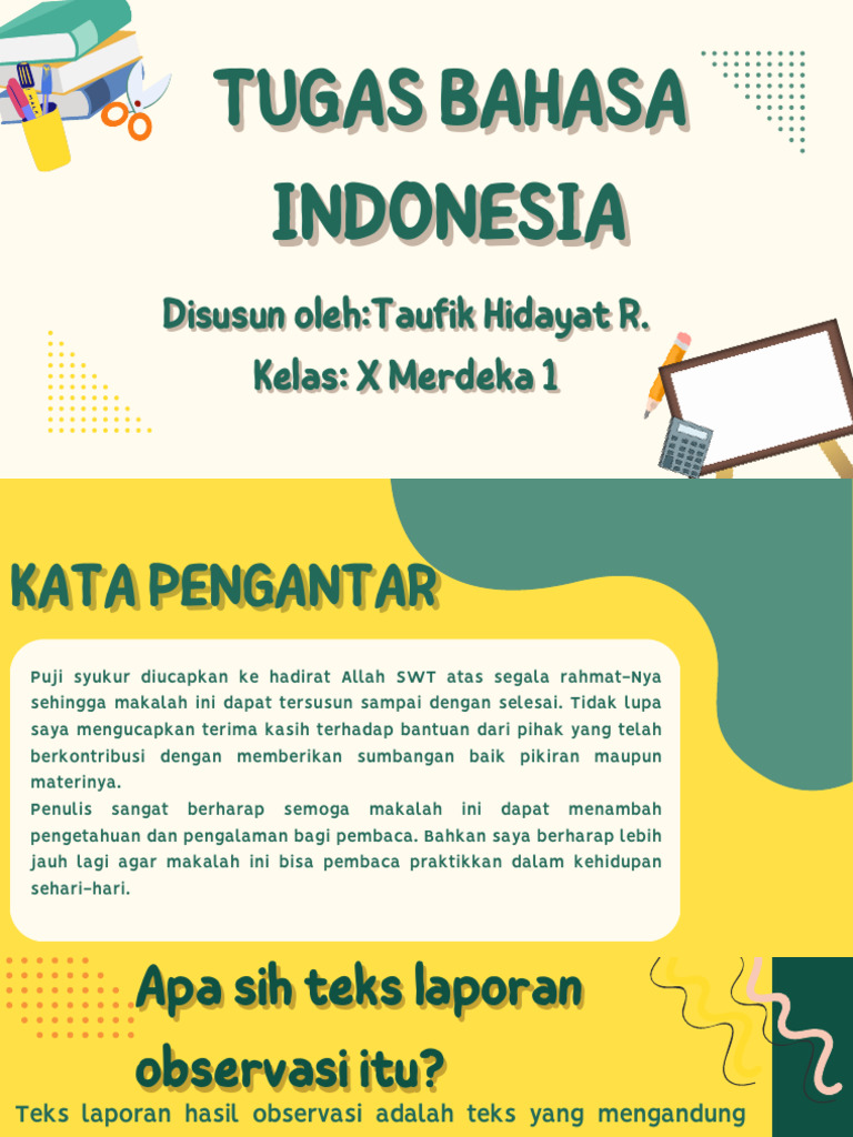 Hijau Krem Kuning Ceria Tugas Presentasi | PDF