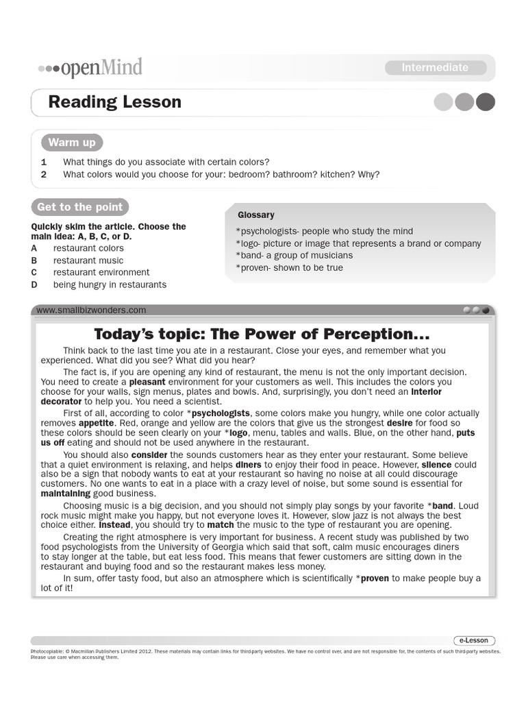 Restaurant Atmosphere and Customer Appeal | PDF | Menu | Restaurants