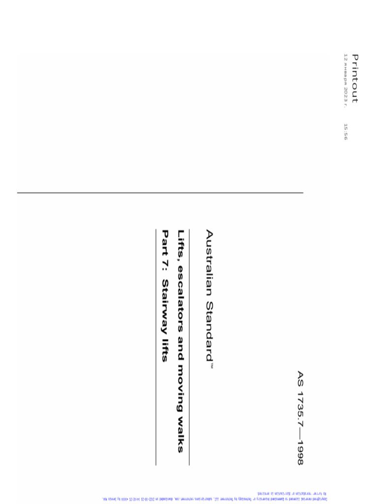 (1986) AS 1735.11 (3rd Edn) | PDF | Elevator | Stairs