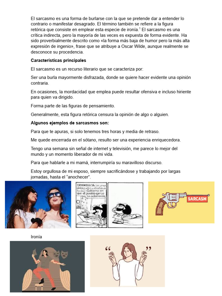 El SARCASMO | PDF | Ironía