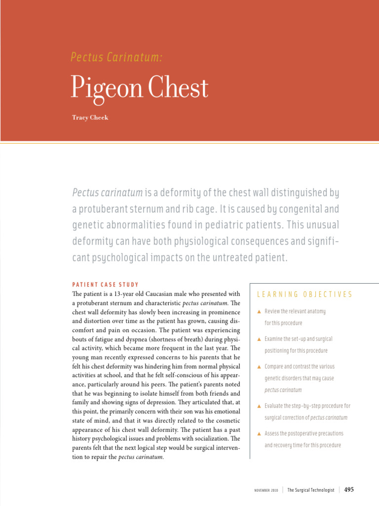 Pigeon Chest | PDF | Thorax | Clinical Medicine