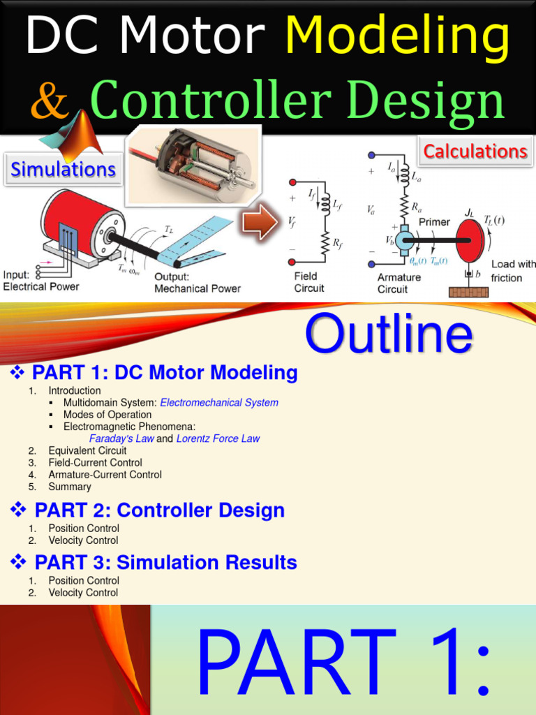 DC Motor Modeling and Controller Design | PDF | Electromagnetic Induction | Electric Motor