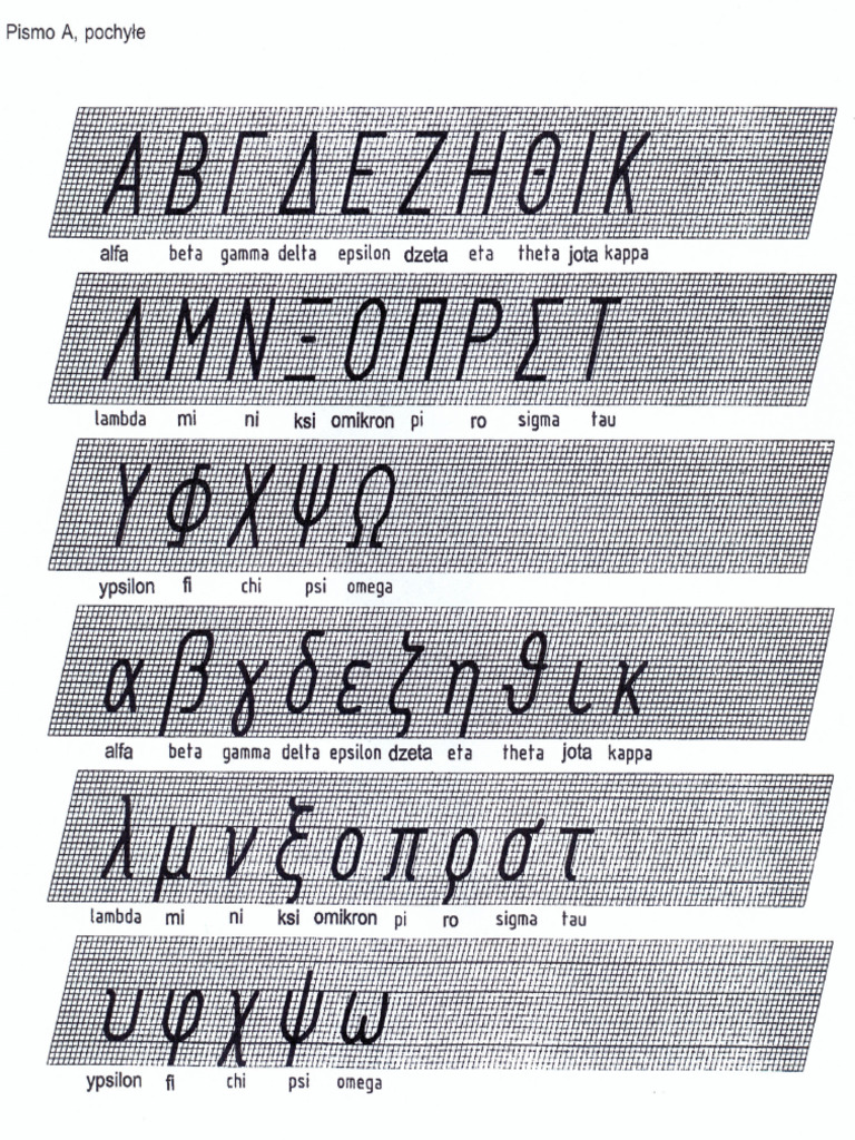 Alfabet Grecki Zal | PDF