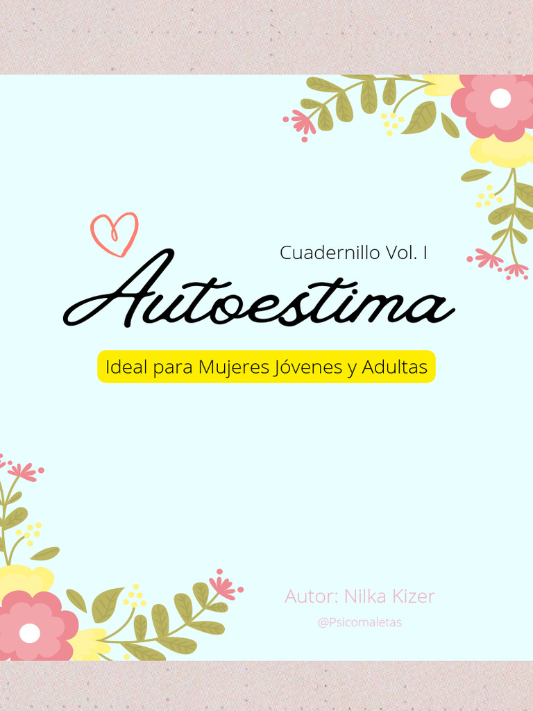 Cuadernillo Autoestima | PDF | Amor | Autoestima