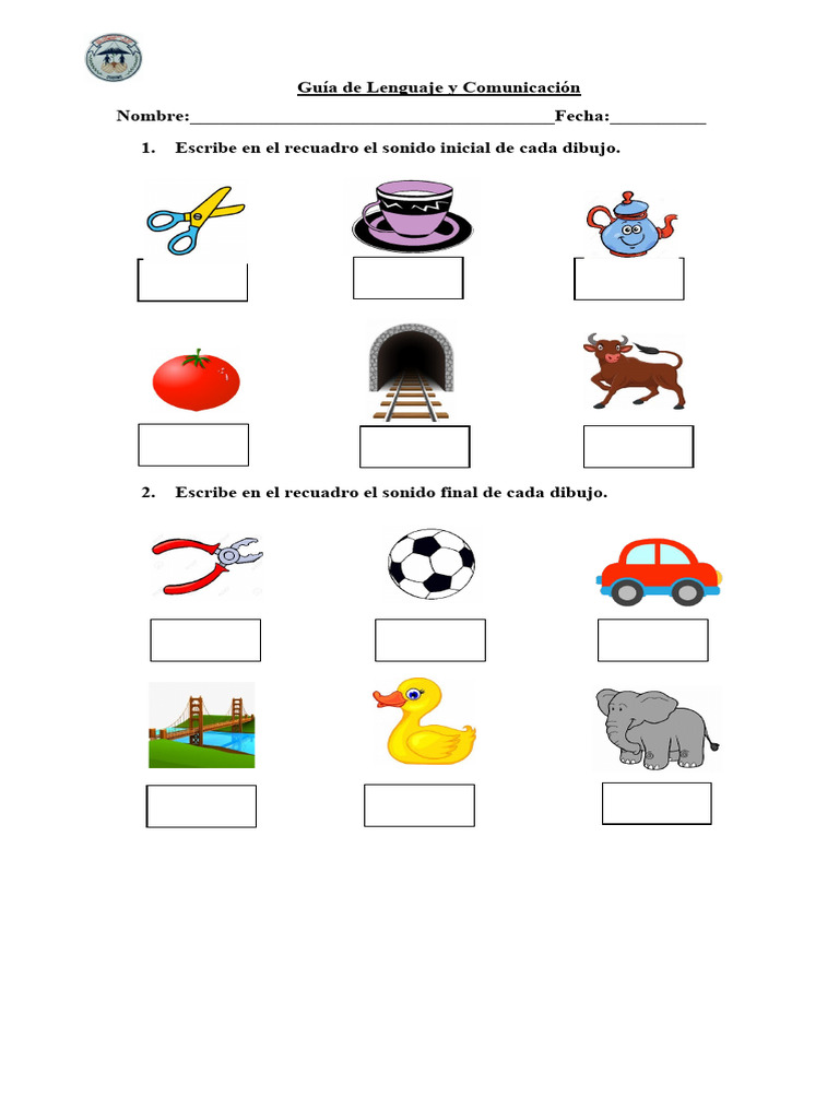 Sonidos Iniciales y Finales con T | PDF | Juegos y actividades ...
