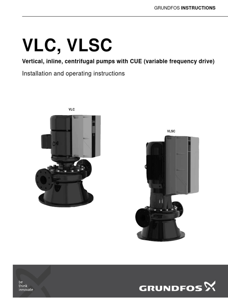 Grundfos Vlc Vlsc Iom | PDF | Pump | Pipe (Fluid Conveyance)