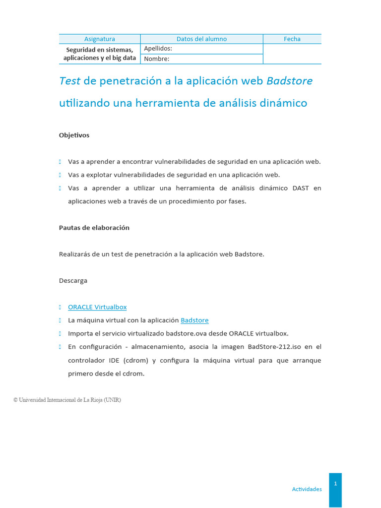 Actividad2Test de Penetración a La Aplicación Web Badstore Utilizando ... Actividad2Test de Penetración a La Aplicación Web Badstore Utilizando ...