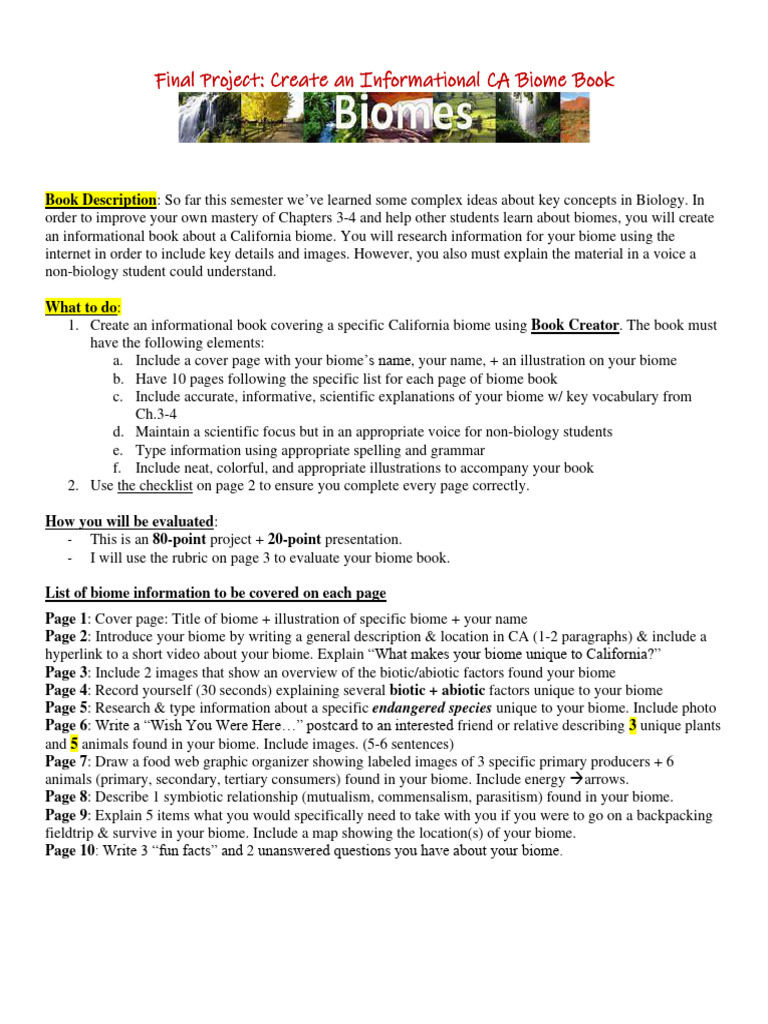 Biome_Book_Final_Project | PDF | Forests | Ecology