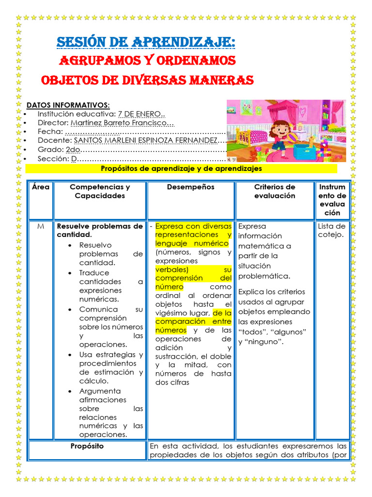 2do Grado Material Día 4 Mat Agrupamos y Ordenamos Objetos de Diversas Maneras | Descargar ...