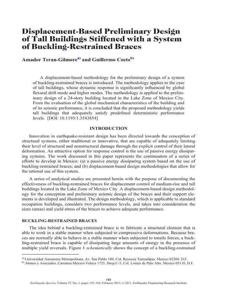 Teran Gilmore - Displacement-Based Preliminary Design of Tall Buildings ...
