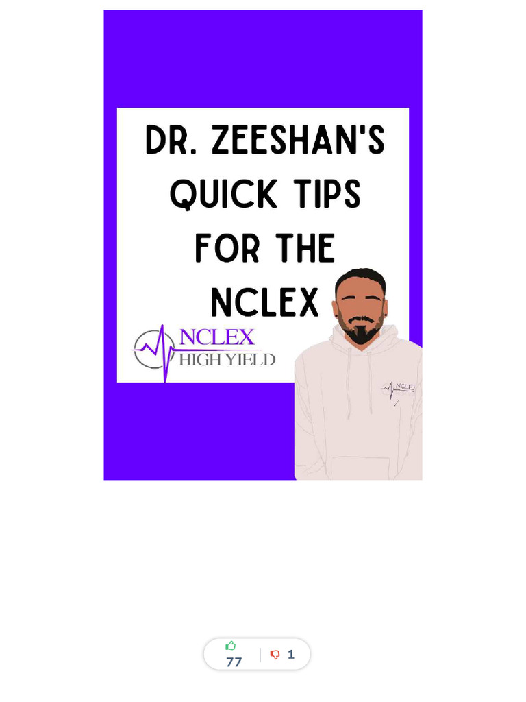 Nclex High Yield Quick Tips | PDF | Saline (Medicine) | Aspirin