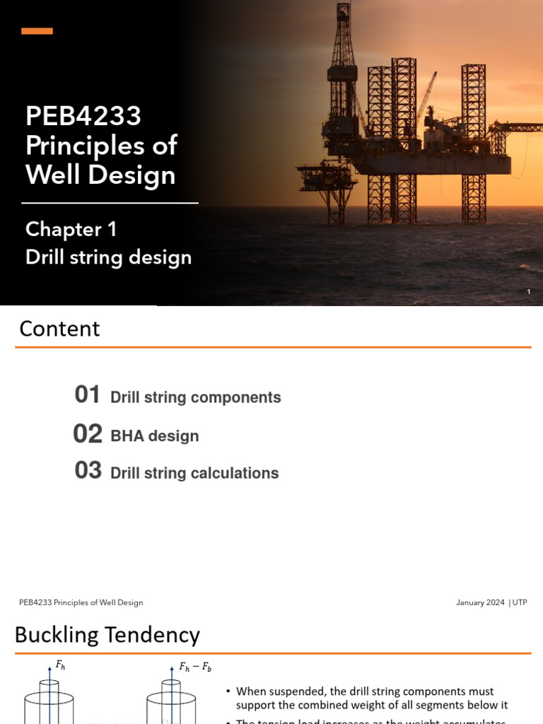 CH1 Drill string design Part 2 - Ulearn | PDF | Tension (Physics ...