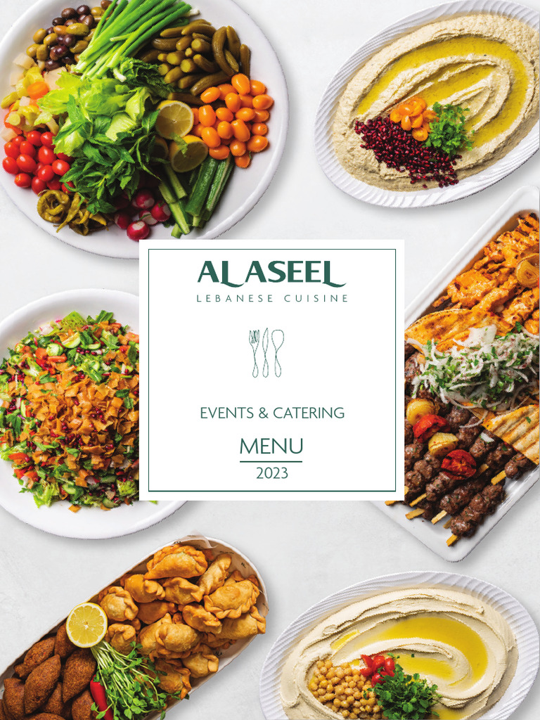 Al Aseel Catering Menu 2023 | PDF | Salad | Pesto