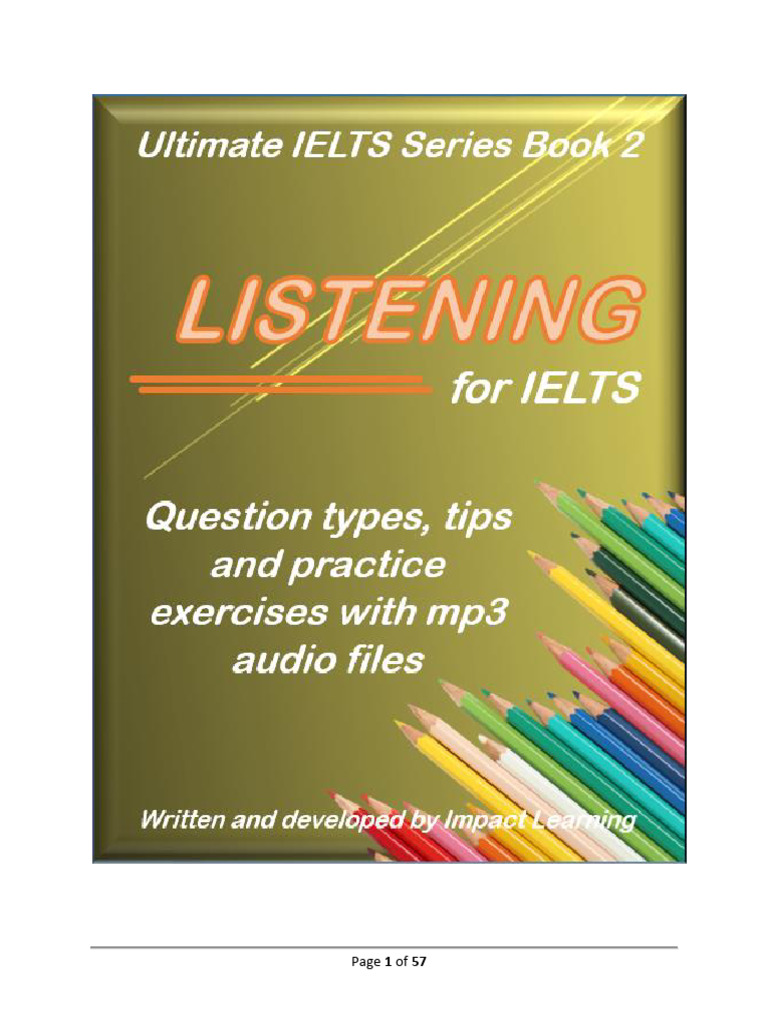 Ultimate IELTS Listening | PDF | International English Language Testing ...