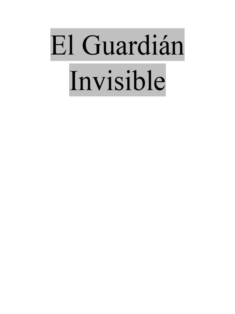El Guardián Invisible | PDF