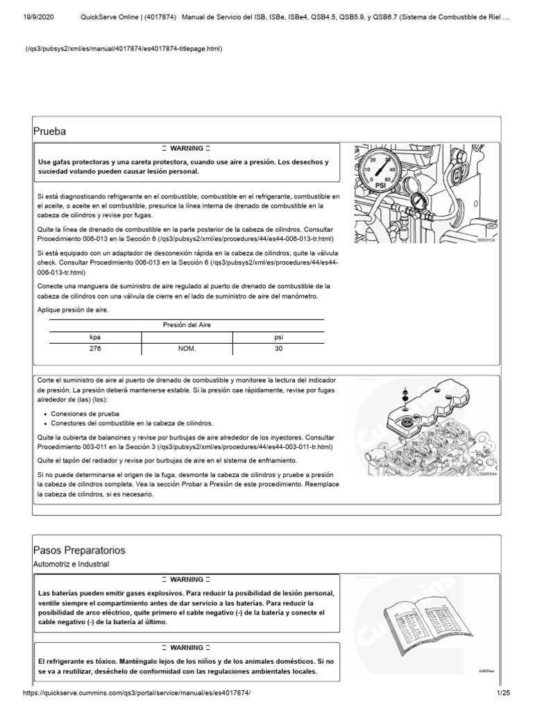 QuickServe Online - (4017874) Manual de Servicio Del ISB, ISBe, ISBe4 ...