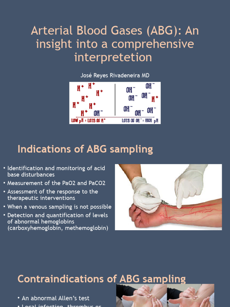 Arterial Blood Gas | PDF | Blood | Clinical Medicine