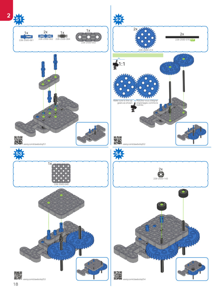 VEX IQ Clawbot Build Instructions | PDF