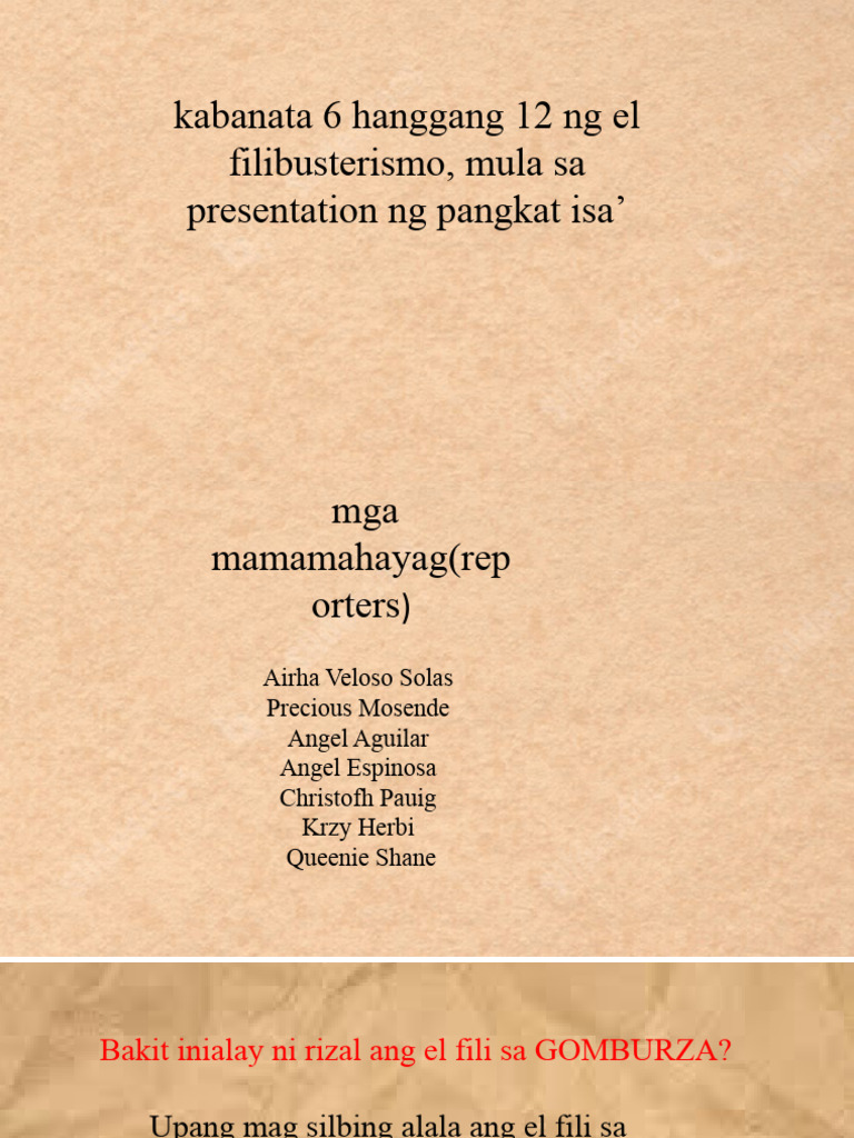 Filipino Report | PDF