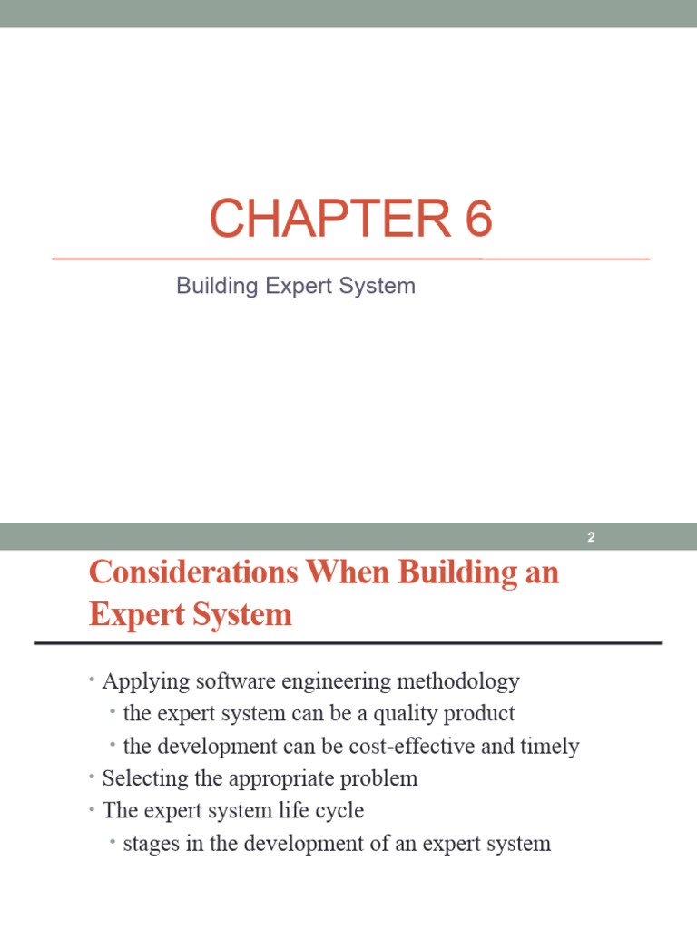 Chapter 6-Building ES | Download Free PDF | Expert | Software Development Process