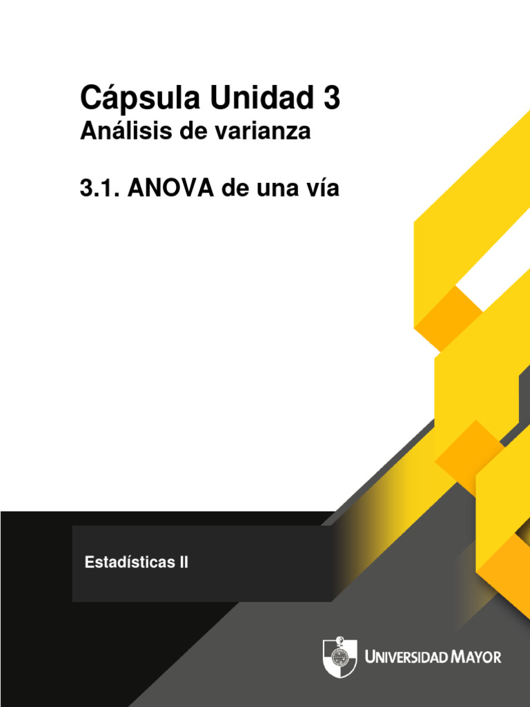 Es2 Capsulas U3.1 | PDF | Análisis de variación | Métodos matemáticos y cuantitativos (economía)