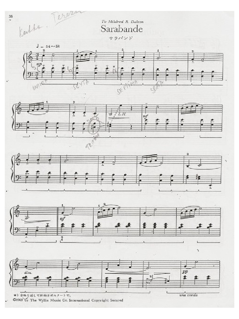 Gillock Sarabande | PDF