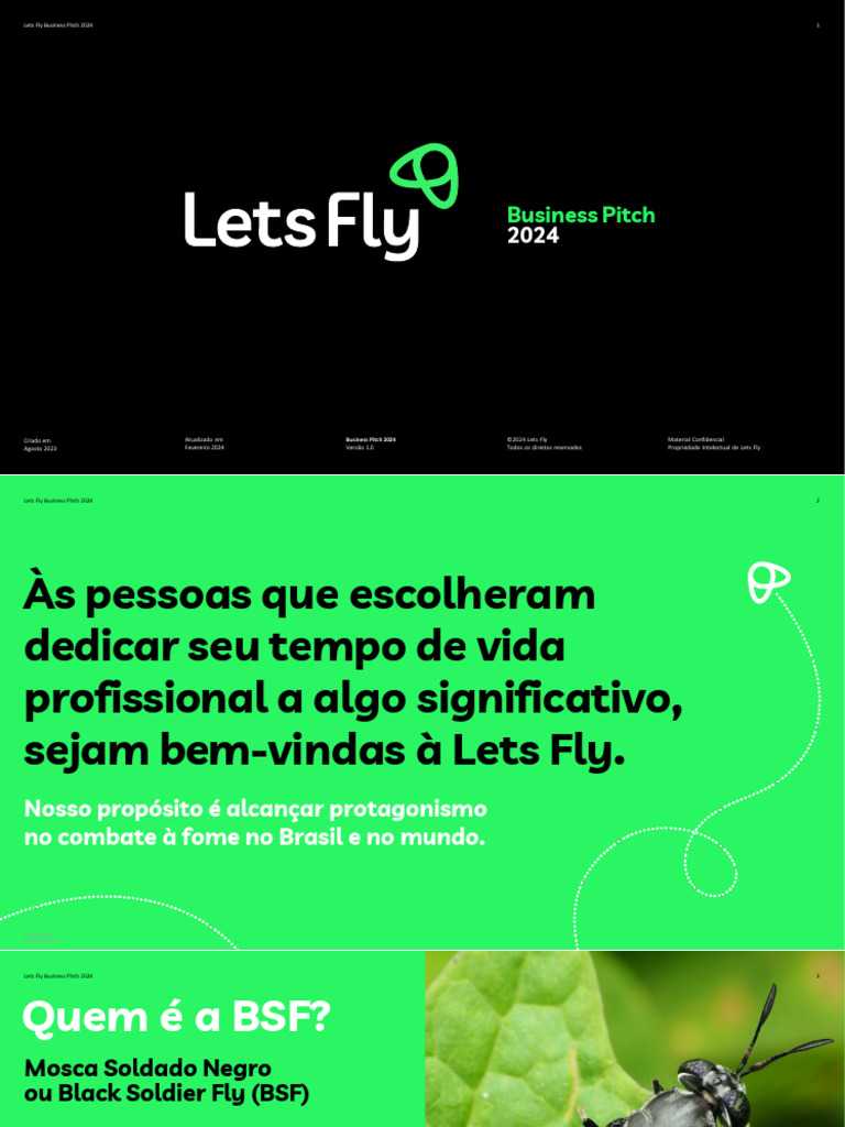 Pitch de Negócios Lets Fly 2024 | PDF | Desperdício | Agricultura