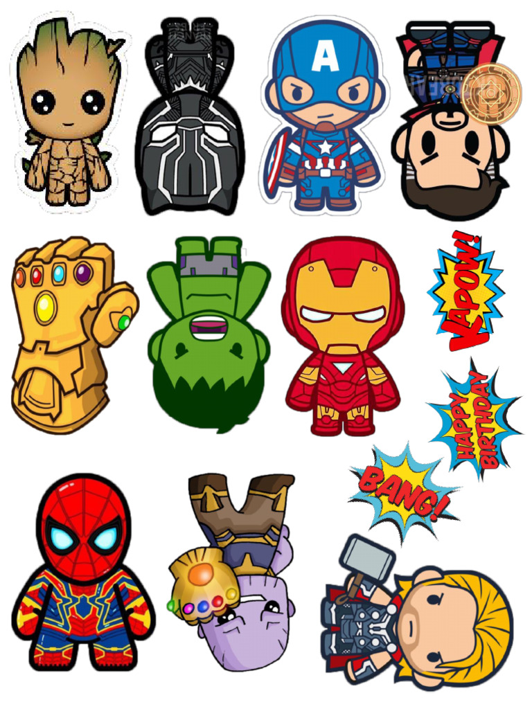 Avengers Kawaii 15p | PDF