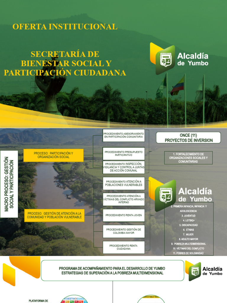 Oferta Institucional de Bienestar Social Yumbo | PDF | Comunidad | Participación pública
