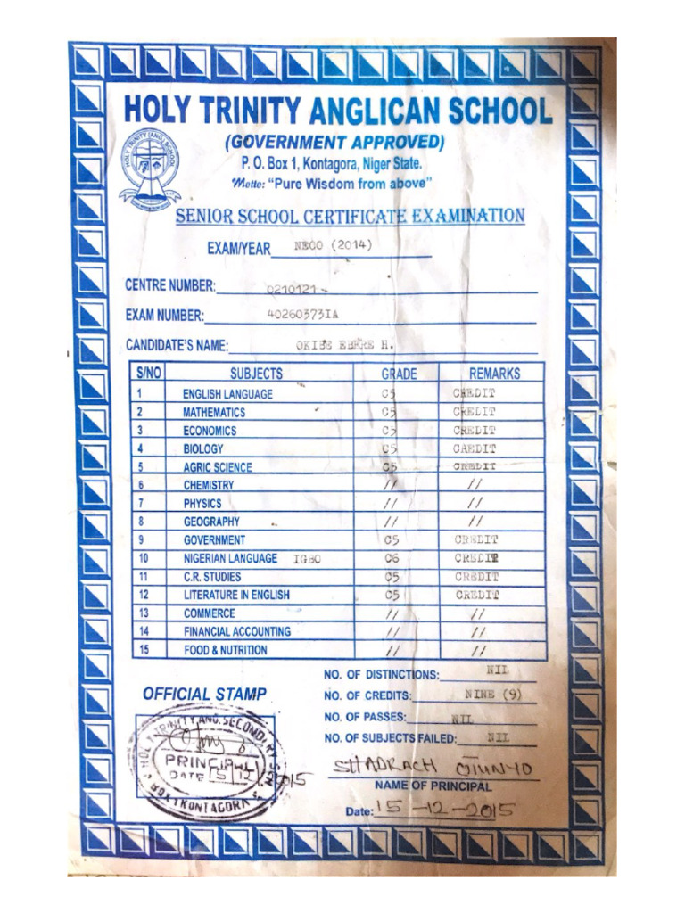 Holy Trinity Anglican School | PDF