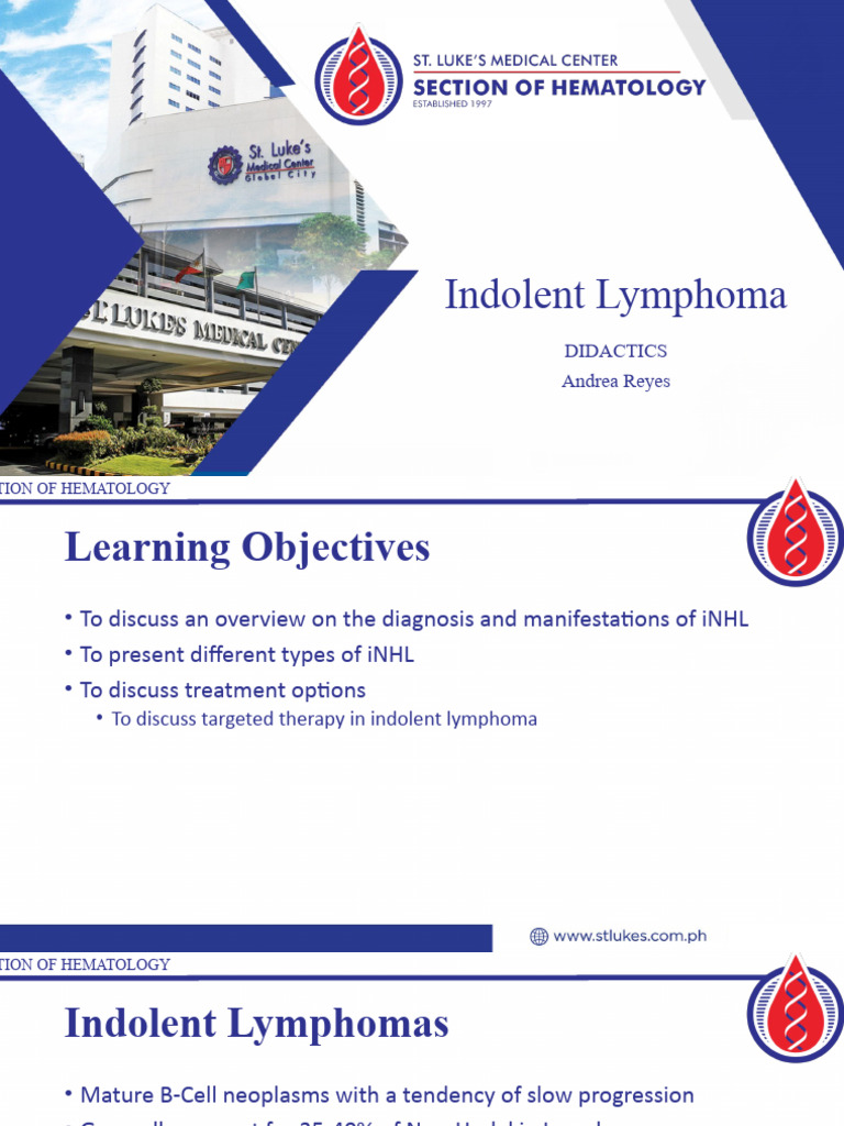 Indolent Lymphoma | Download Free PDF | Lymphoma | Antibody