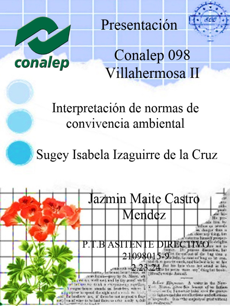 Portadas para Portafolio Conalep 098 | PDF | Business