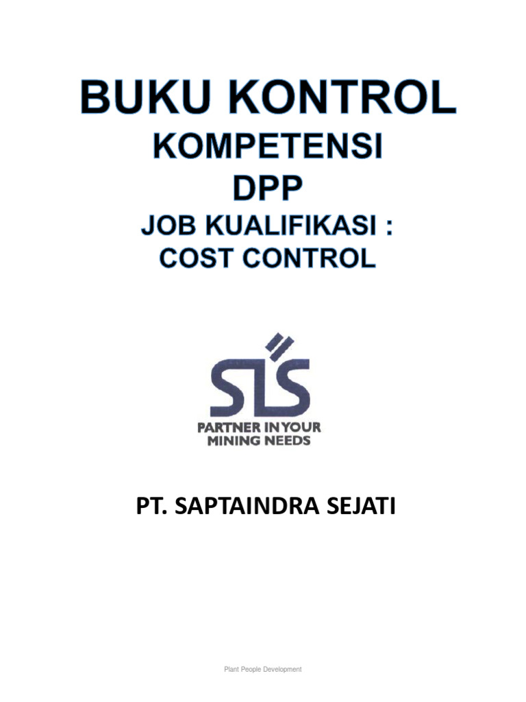 Buku Dpp Cost Control | PDF