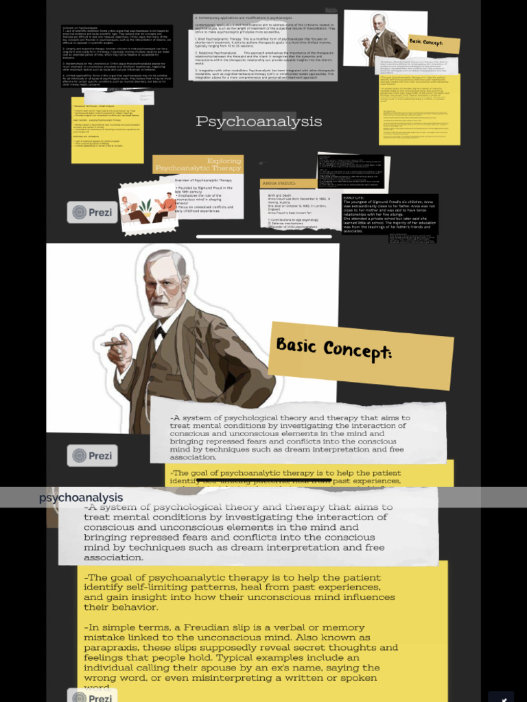 Psychoanalysis Prsentation | PDF