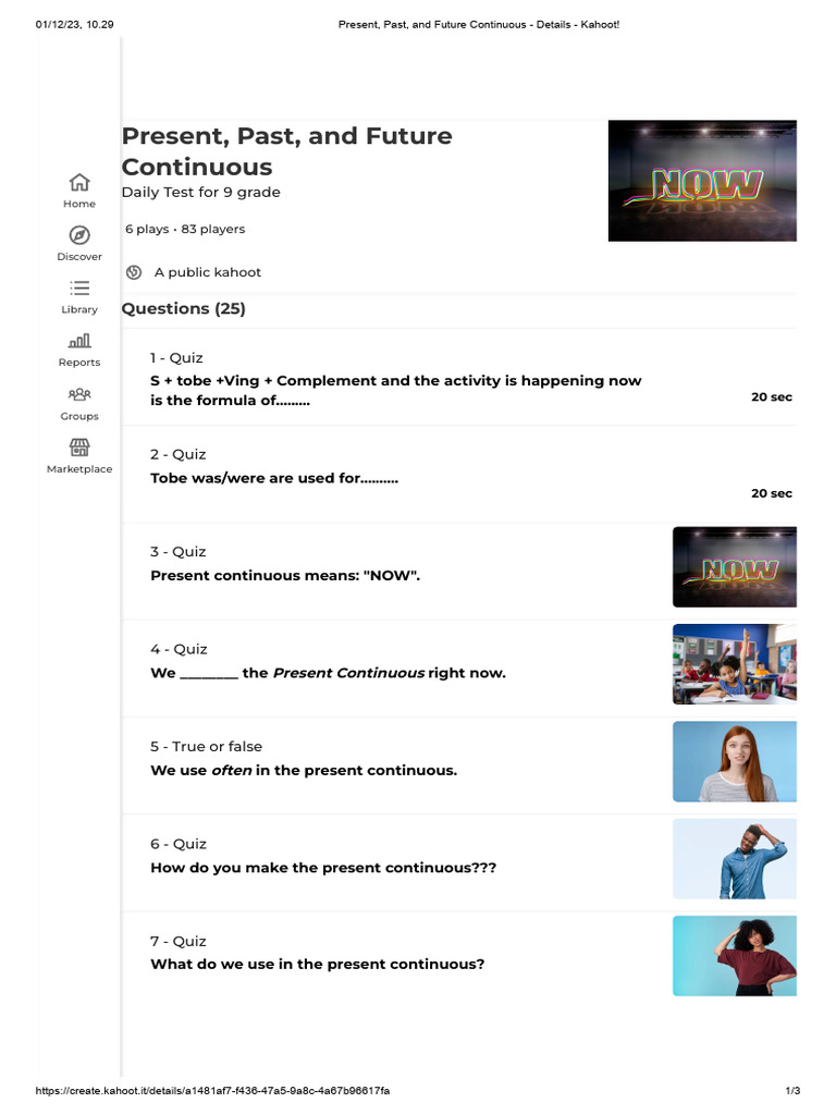 Present, Past, and Future Continuous | PDF