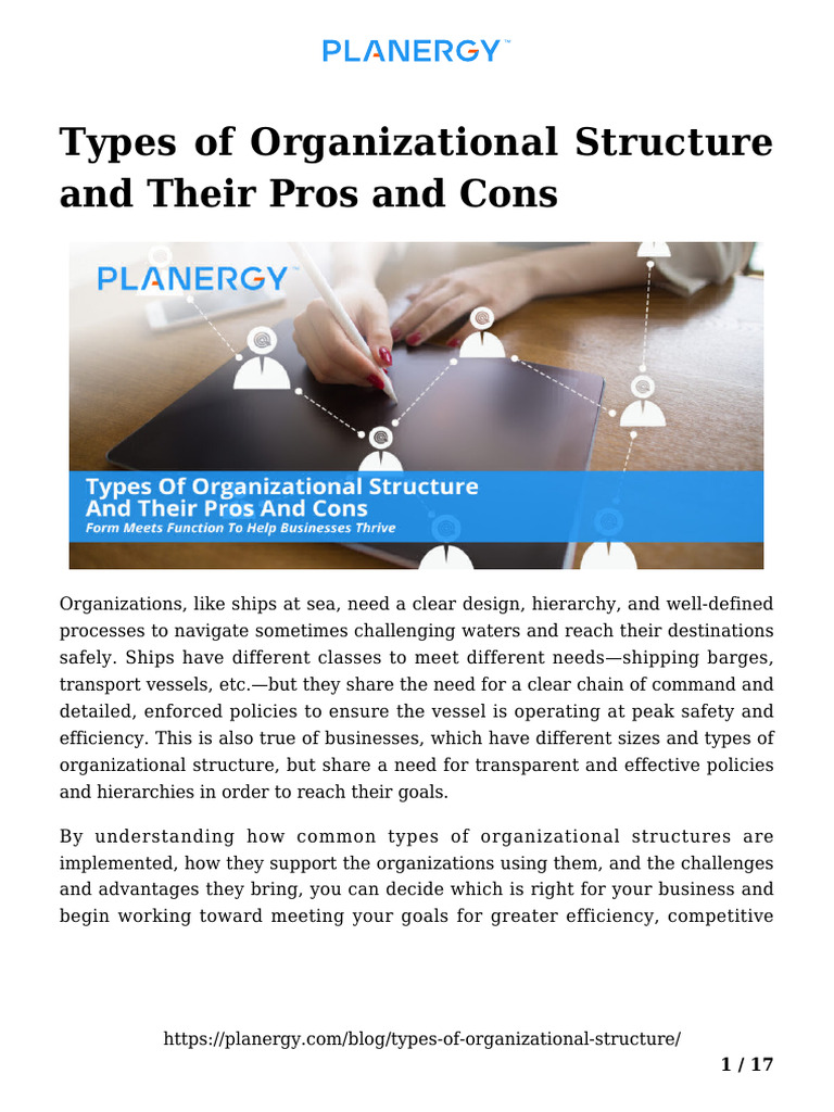 Types of Organizational Structure | PDF | Organizational Structure ...