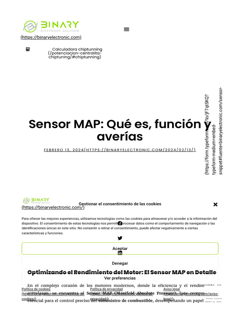 Sensor MAP: Función, Averías y Mantenimiento | PDF | Cookie HTTP | Privacidad en internet