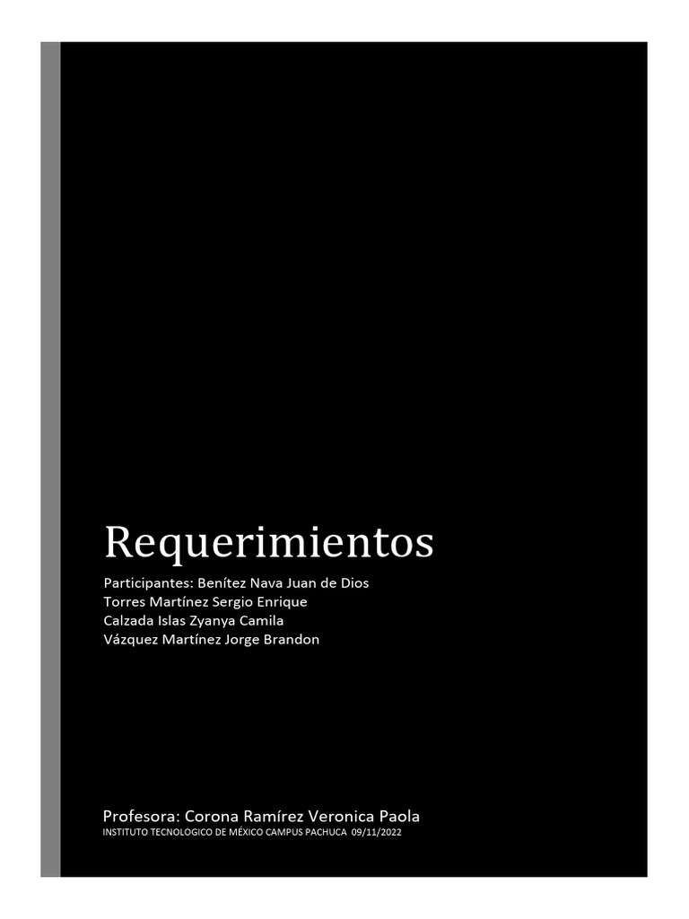 Requerimientos | PDF | Aplicación movil | Software de la aplicacion